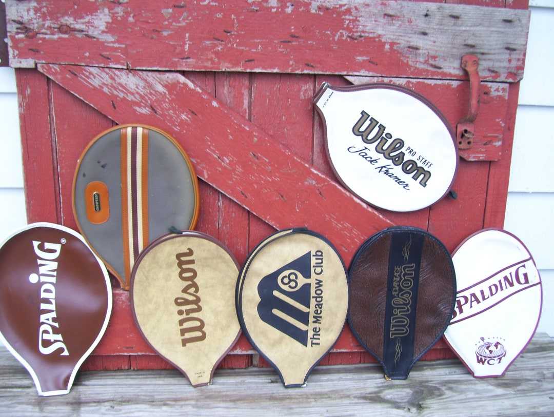 Wilson Wood Tennis Racket Vinyl Cover Jack Kramer Pro Staff Carlo ...