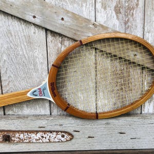 Wood Tennis Racket Wilson Jack Kramer Spalding Pancho Gonzales Tony ...