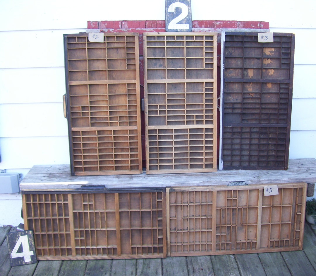 Hamilton Printers Drawer Ludlow Wooden Typeset American Type Founders ...