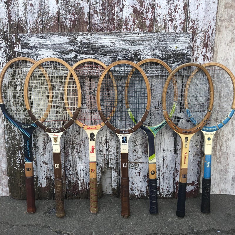 Wood Tennis Racket - Etsy