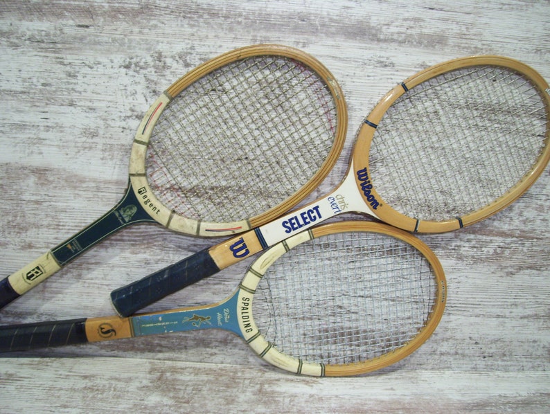Wood Tennis Racket Wilson Chris Evert Regent Pauline Betz - Etsy