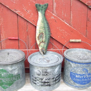 Vintage Minnow Bucket Frabill Stumpy Min O Life Mit Shel Better Bilt ...