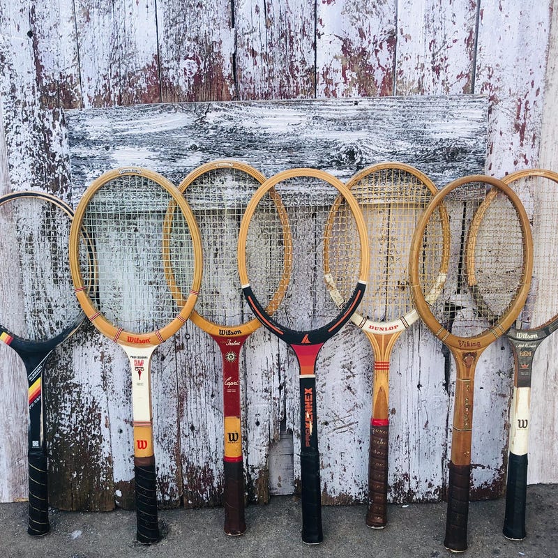 Wooden Tennis Racket - Etsy