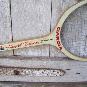 Wood Tennis Racket Spalding Pancho Gonzales Head Guillermo Vilas Harold ...