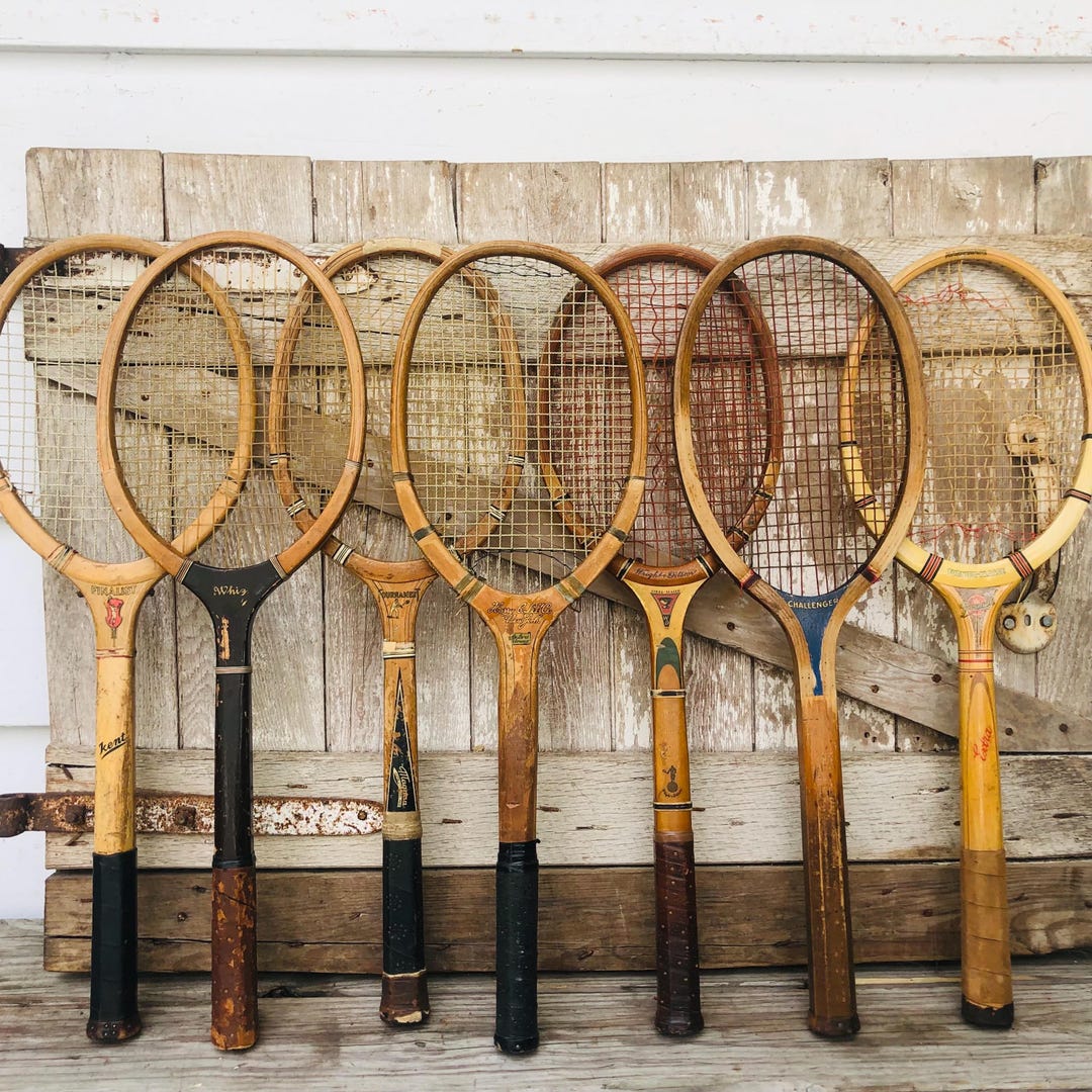 Wood Tennis Racket Harry C Lee Stadium Wright and Ditson Whiz Turnier ...