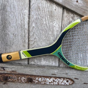 Wood Tennis Racket Wilson Chris Evert Billie Jean King Wimbledon ...