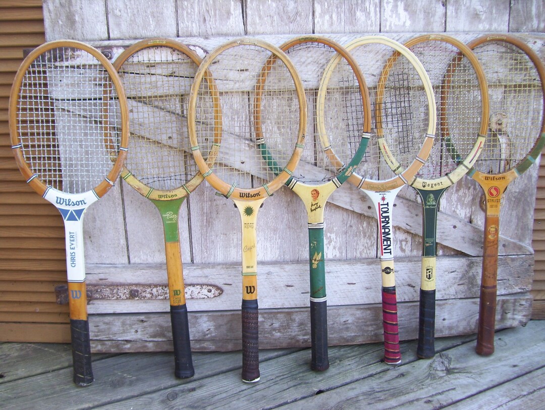 Wood Tennis Racket Wilson Chris Evert Regent Pauline Betz - Etsy