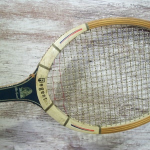 Wood Tennis Racket Wilson Chris Evert Billie Jean King Ellen | Etsy
