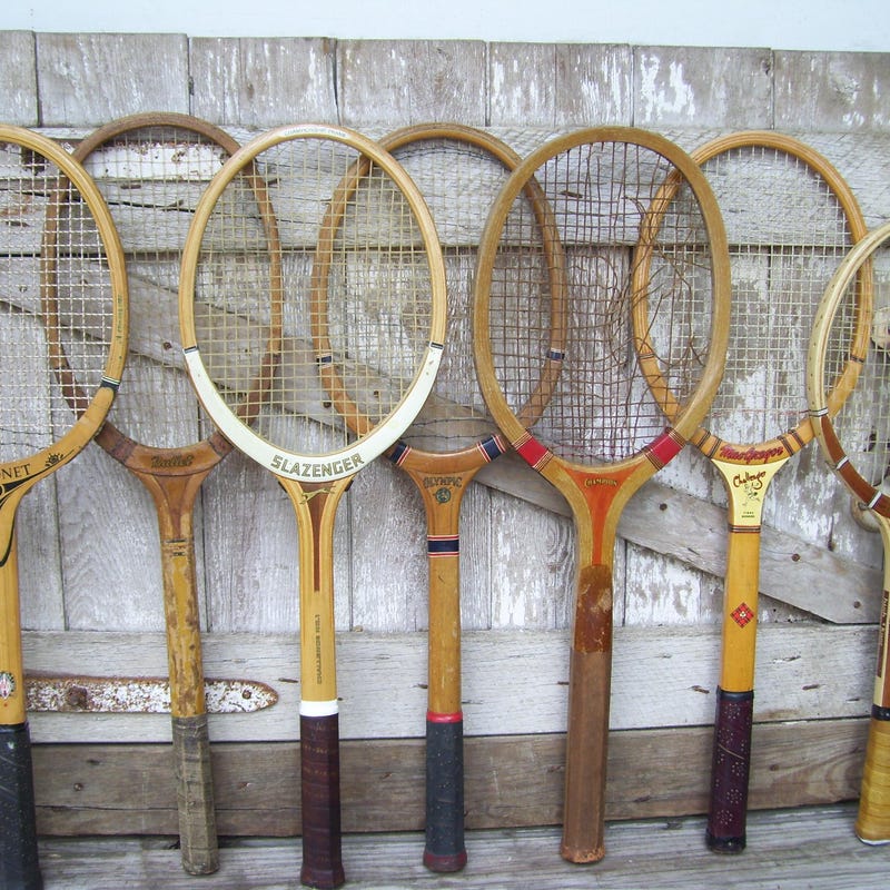 Wood Tennis Racket - Etsy