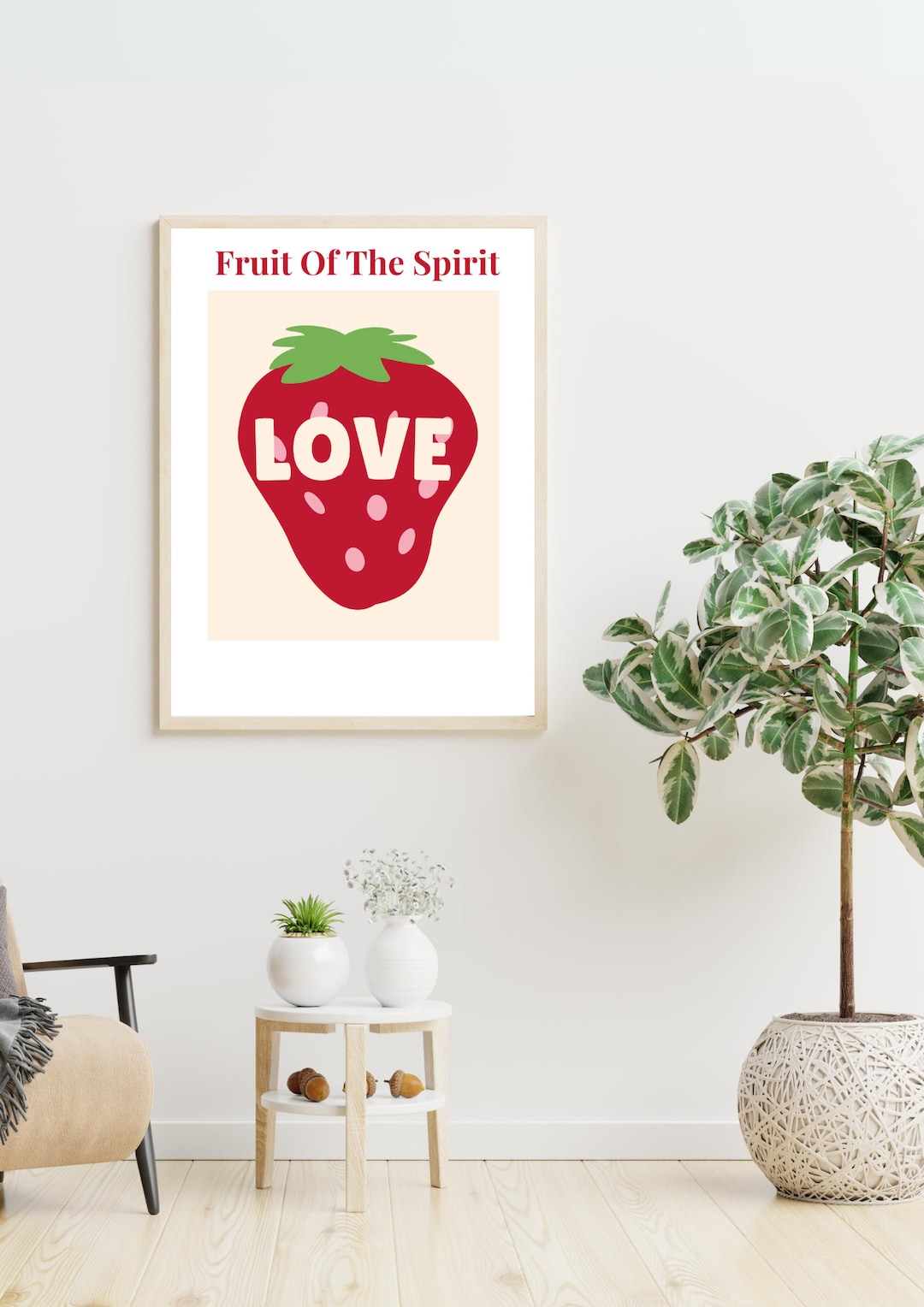 Fruit of the Spirit Printable Art Bible Verse Wall Art Digital Art ...