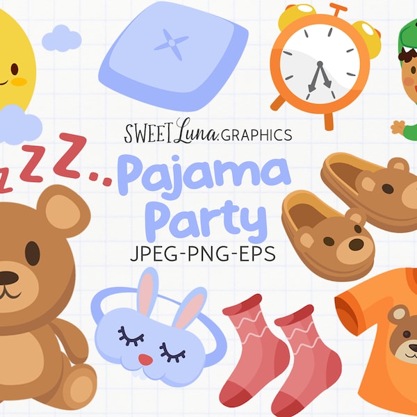 Pajama Clipart - Etsy
