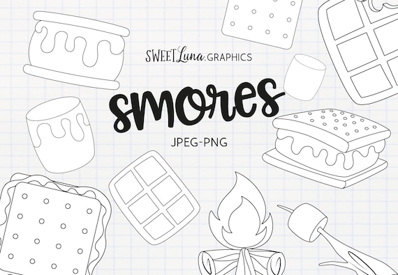 Smores Coloring Pages