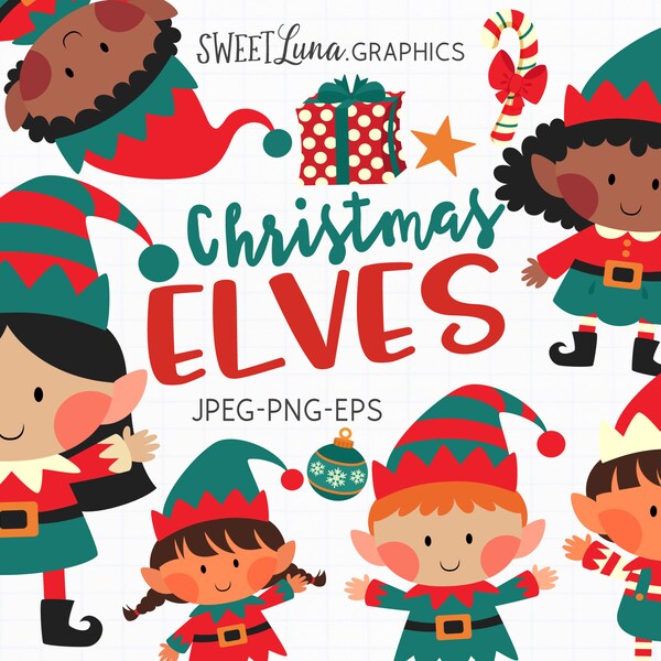 Elf Clipart - Etsy