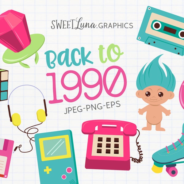 90s Clipart - Etsy