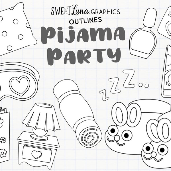 Slumber Clipart - Etsy