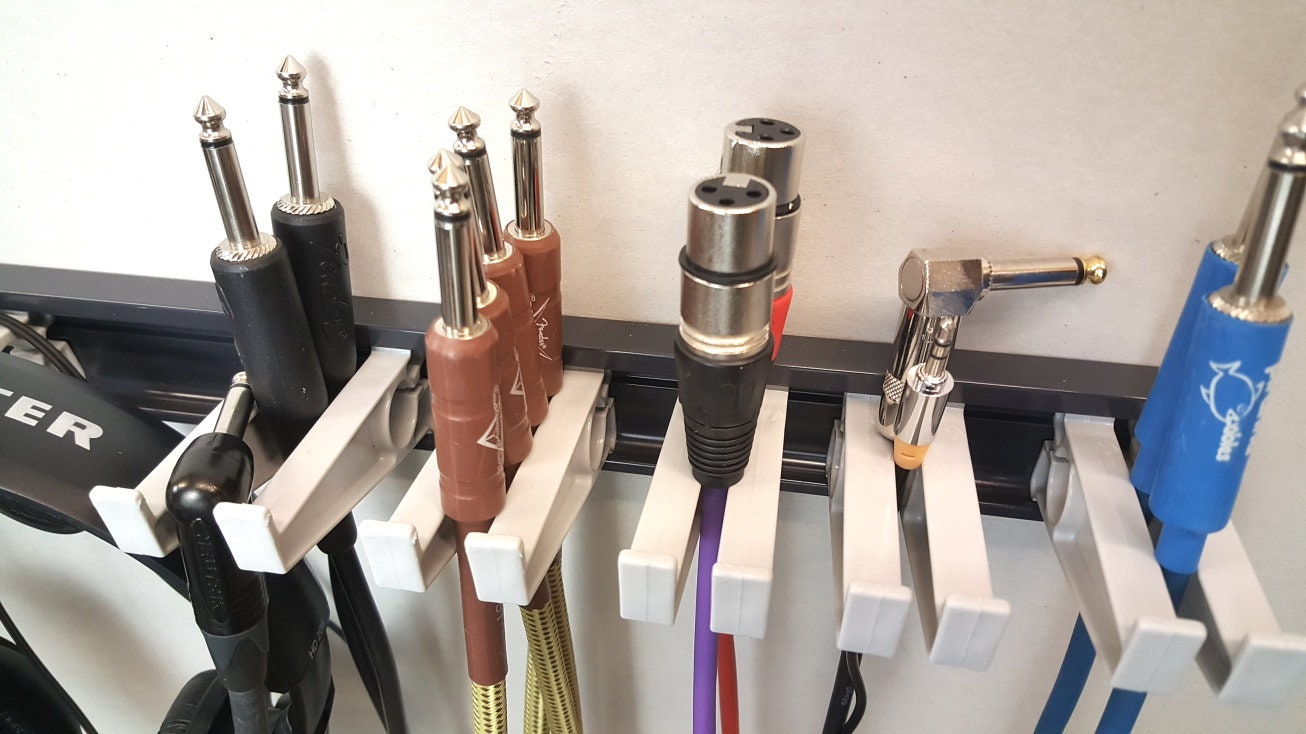 Studio Cable Rack for Guitar Leads XLR AV Kit Etc, Made From Aluminium ...