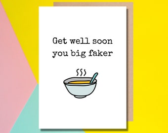 Funny Get Well Soon | Etsy