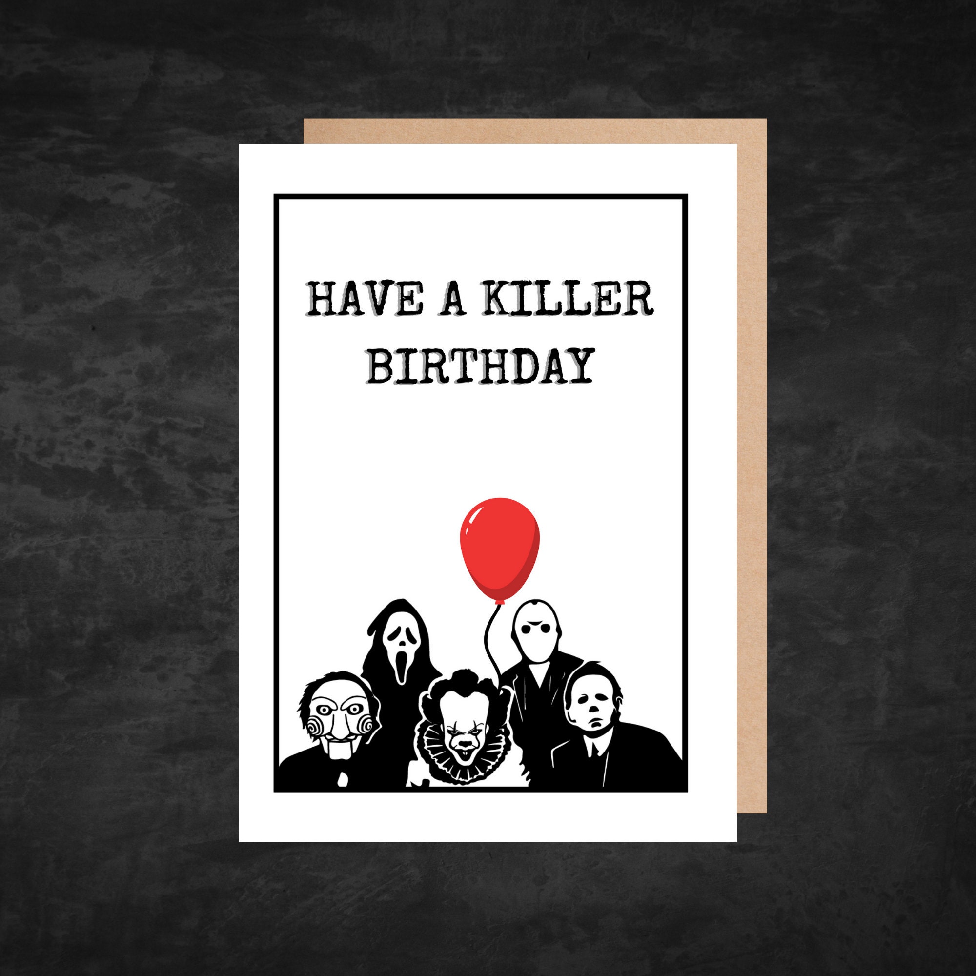 Have a Killer Birthday Birthday Card Funny Serial Killer Horror Movie ...