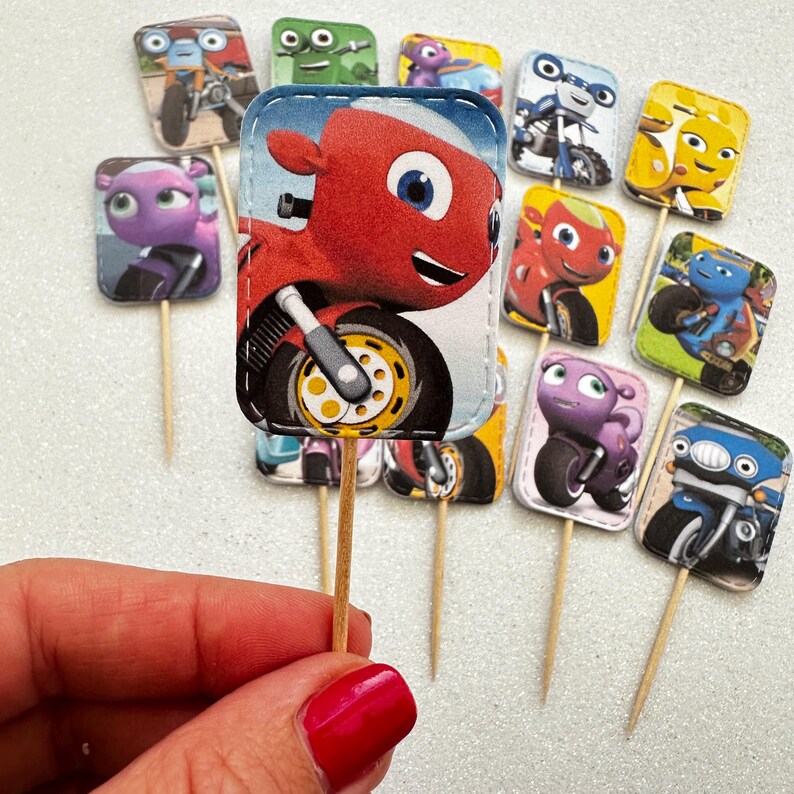 Cupcake Toppers Ricky Zoom Party Handmade Birthday Decorations - Etsy