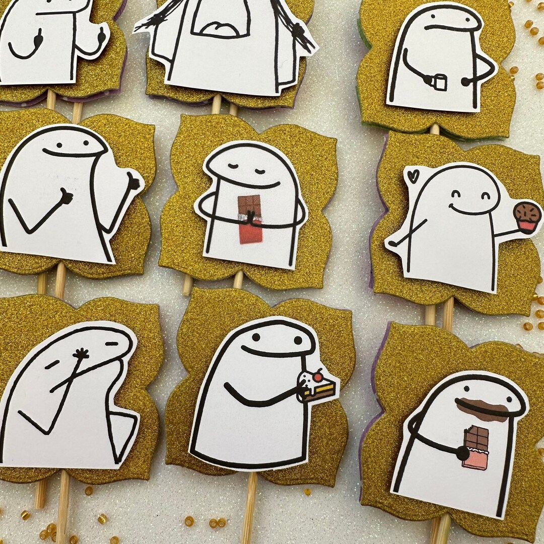 Cupcake Toppers Meme Party Birthday Handmade: Party Decorations and ...