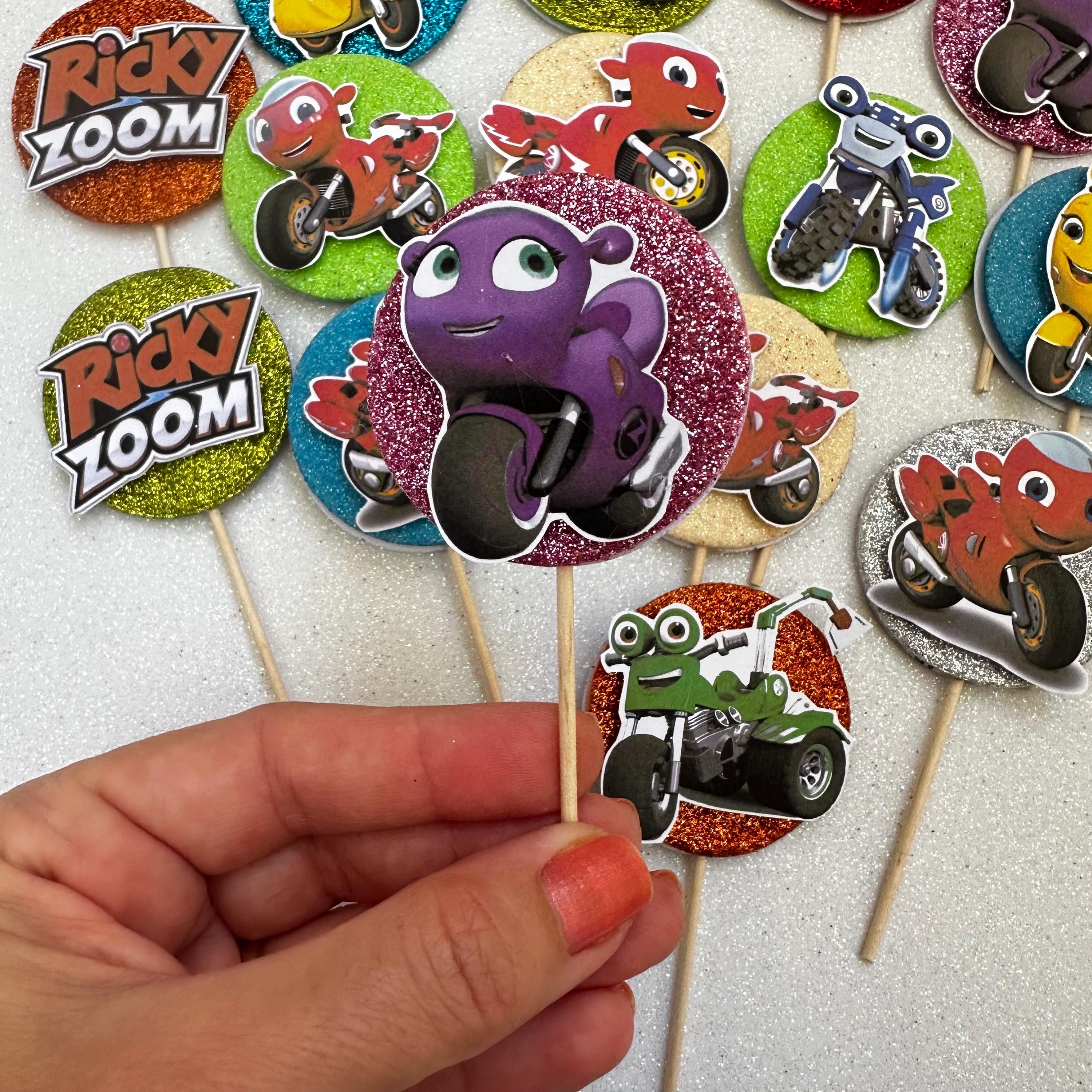 Cupcake Toppers Ricky Zoom Party Handmade Birthday Decorations - Etsy