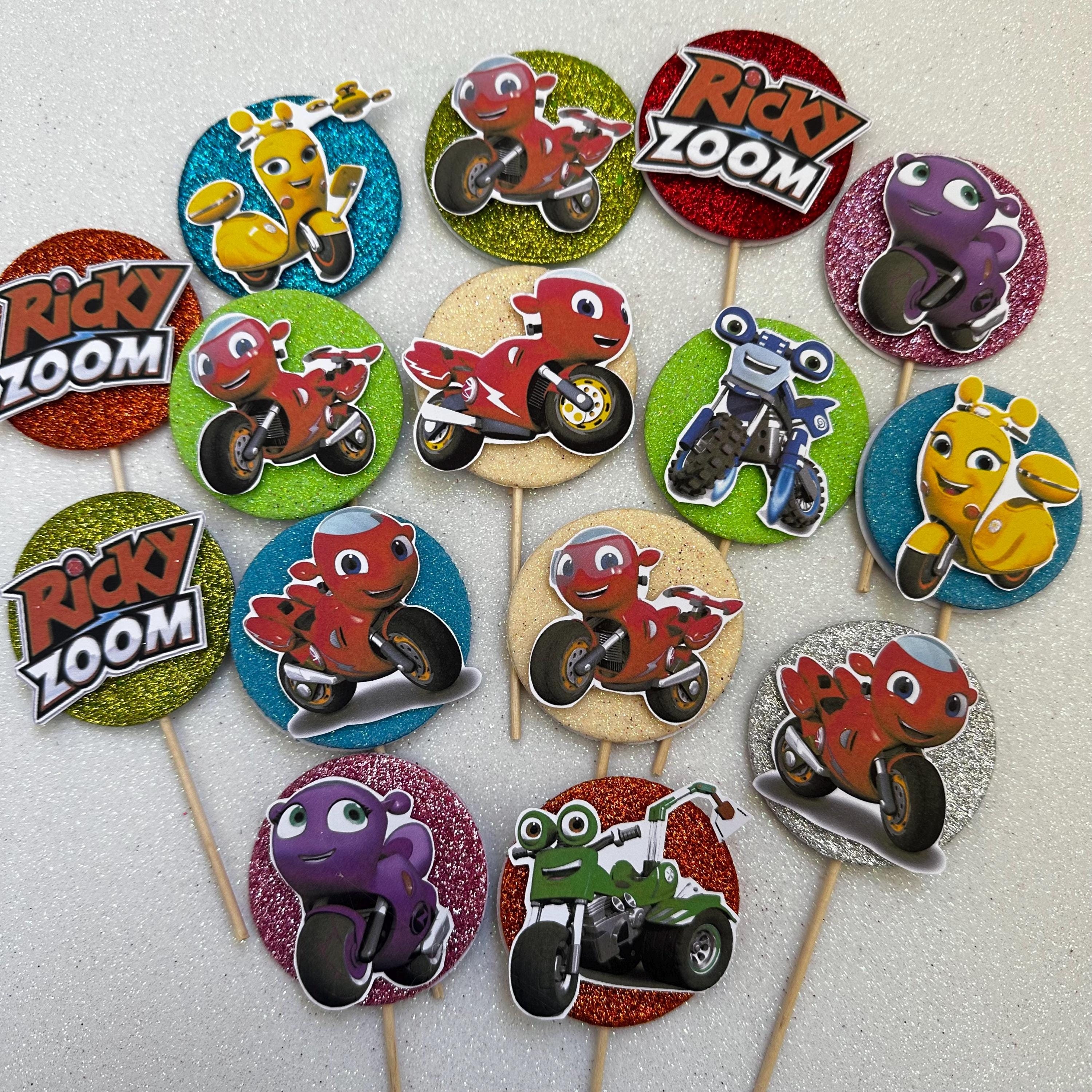 Cupcake Toppers Ricky Zoom Party Handmade Birthday Decorations - Etsy