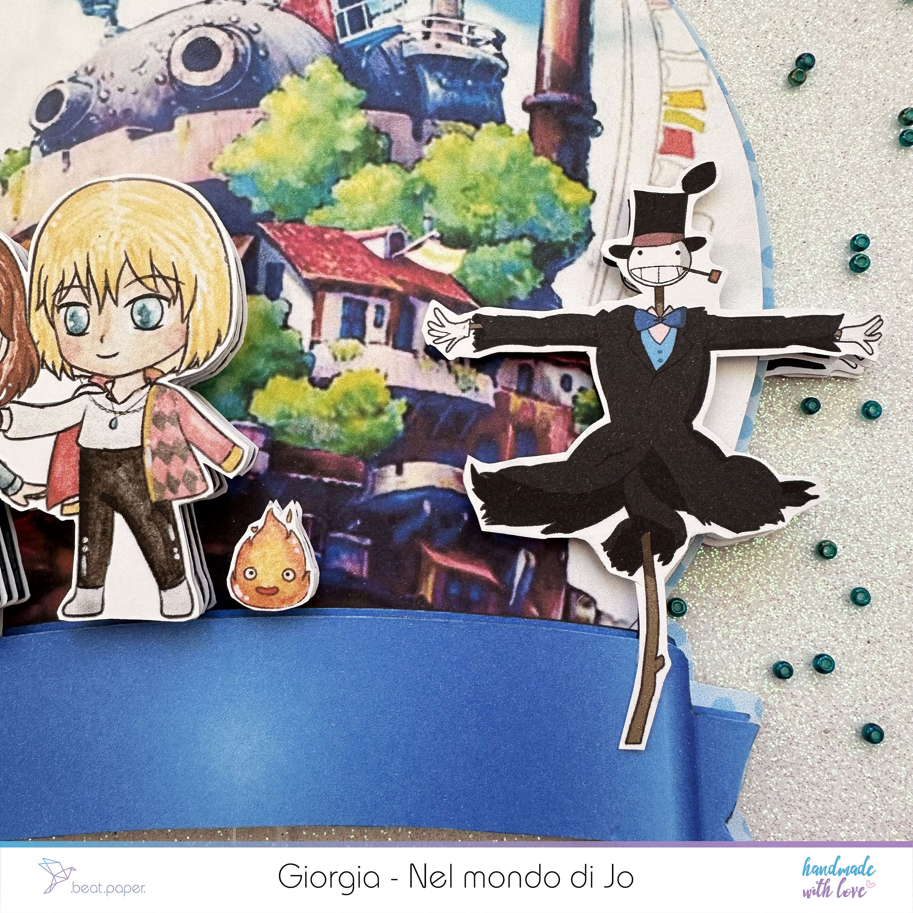 Customizable Cake Topper Howl's Moving Castle Party Handmade Birthday ...