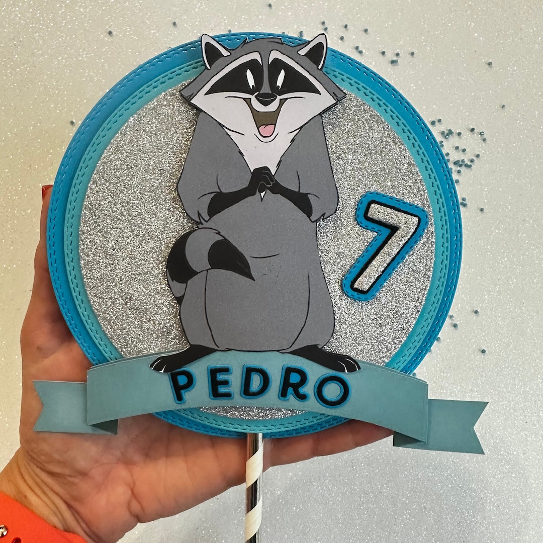 Cake Topper Customizable Cake Pedro Party Handmade Birthday Decorations ...