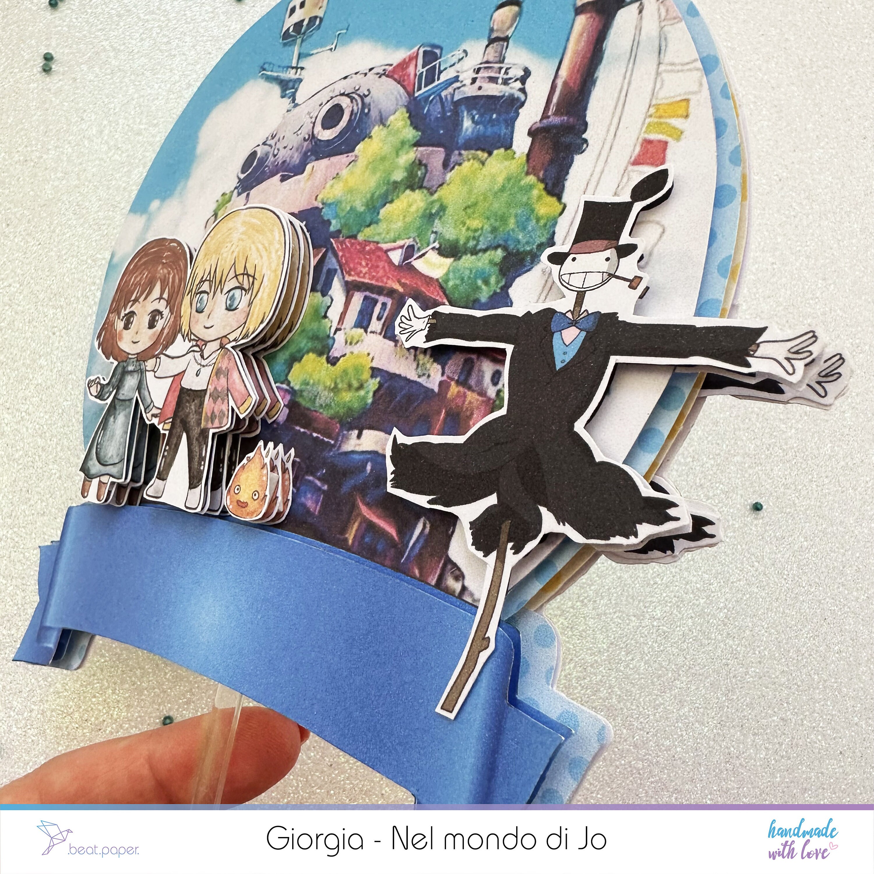 Customizable Cake Topper Howl's Moving Castle Party Handmade Birthday ...