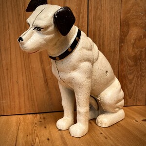 Antique Style, HMV Fox Terrier Cast Iron Money Box - Etsy