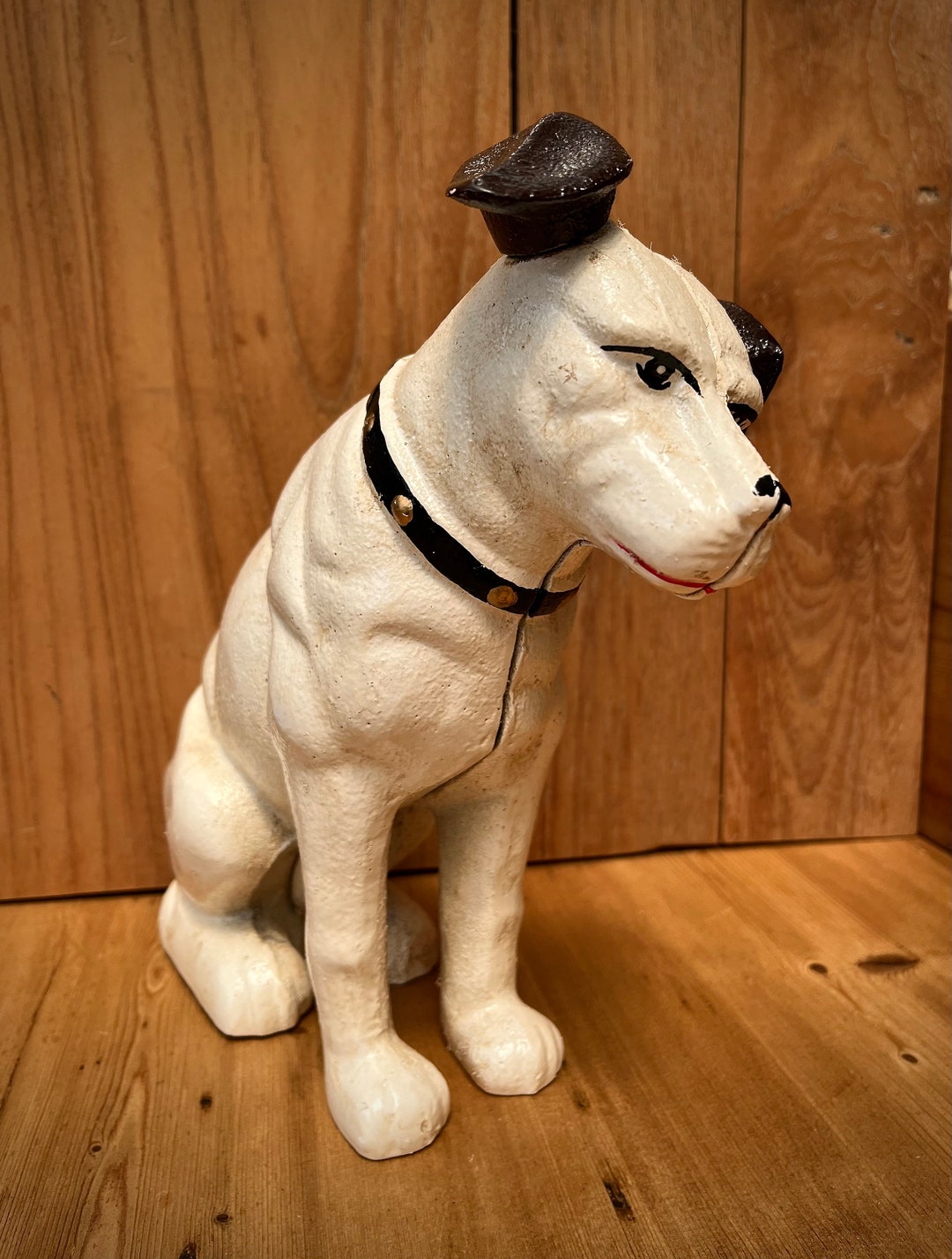 Antique Style, HMV Fox Terrier Cast Iron Money Box - Etsy