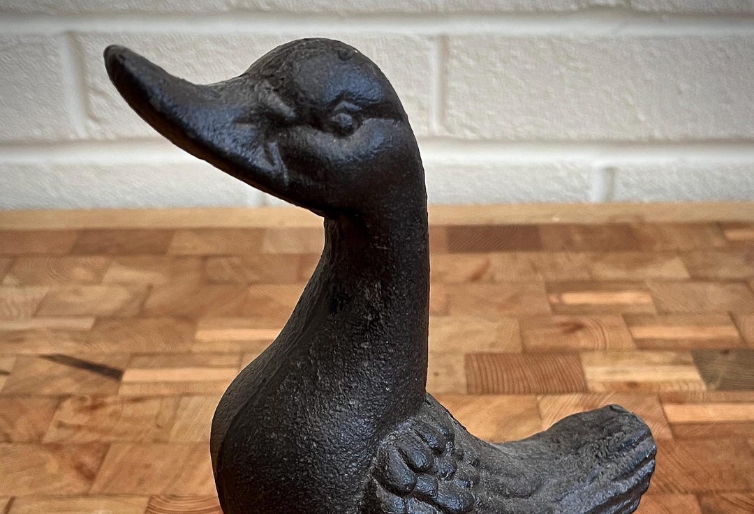 Duck/goose Door Stop Cast Iron - Etsy