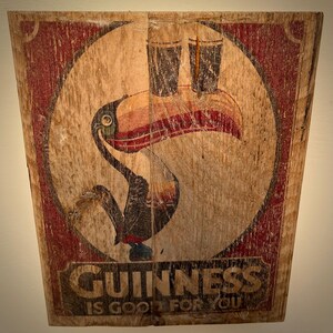 Rustic Original Style Wooden Guinness Sign - Etsy UK