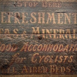 Vintage Wooden Advertising Sign - Etsy UK