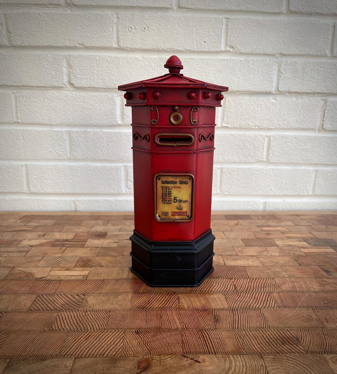 Classic London Post Box Money Box - Etsy