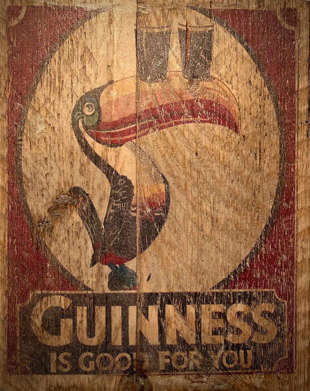 Rustic Original Style Wooden Guinness Sign - Etsy