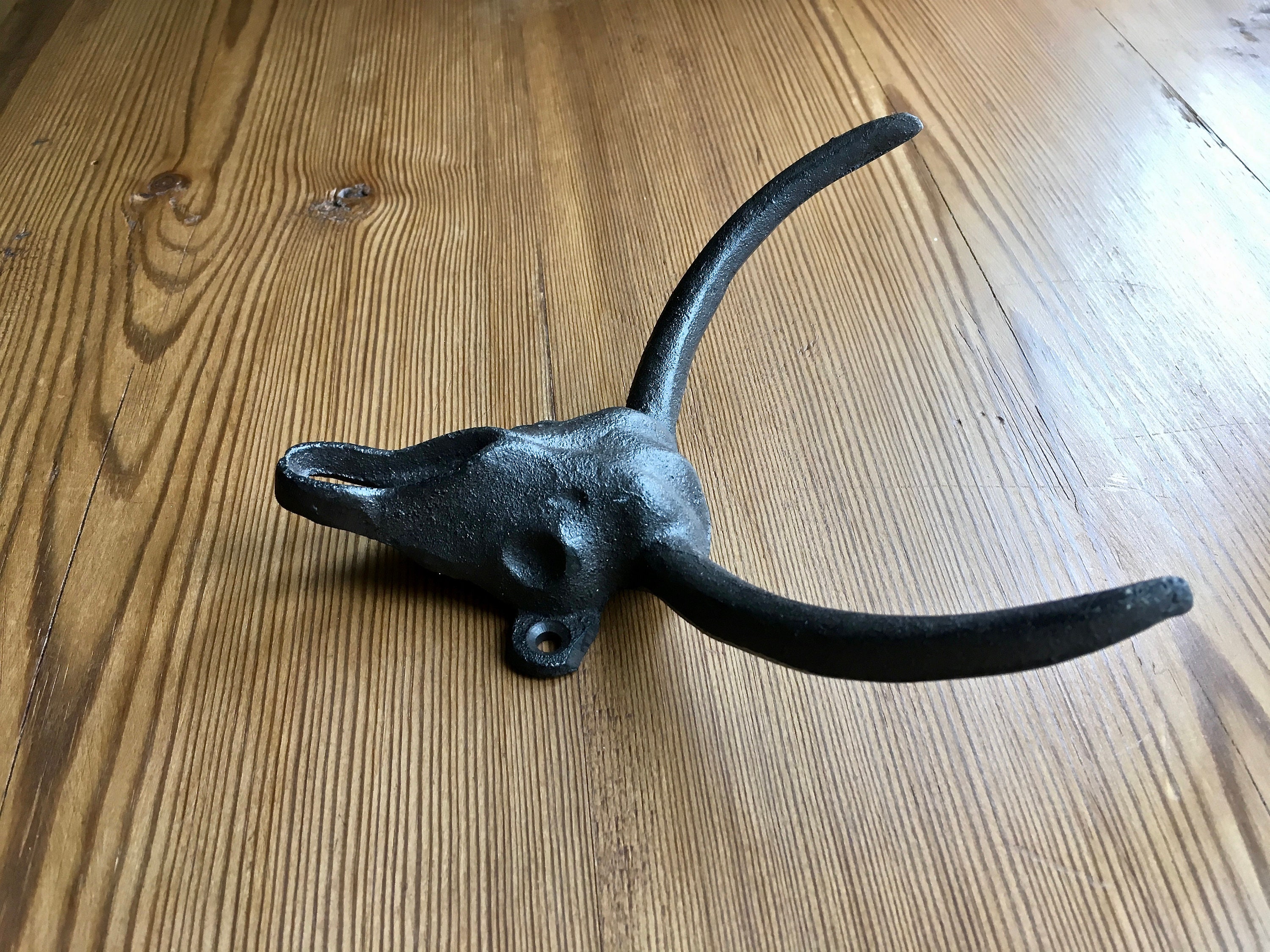Bull Horn Coat Hook - Etsy UK
