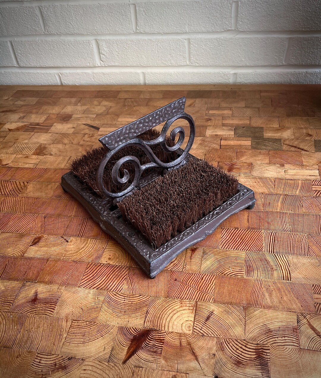 Cast Iron Boot Scrape and Brushes - Etsy