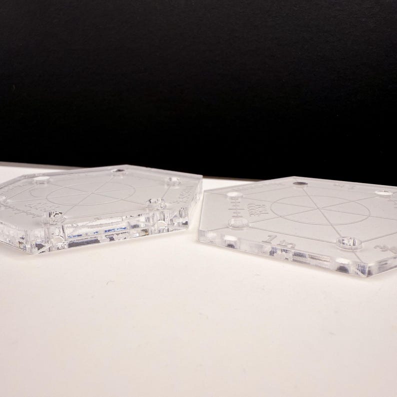 Diamond 5 Point 72 Degree Acrylic EPP Template: 1/4 & 3/8 Seam ...