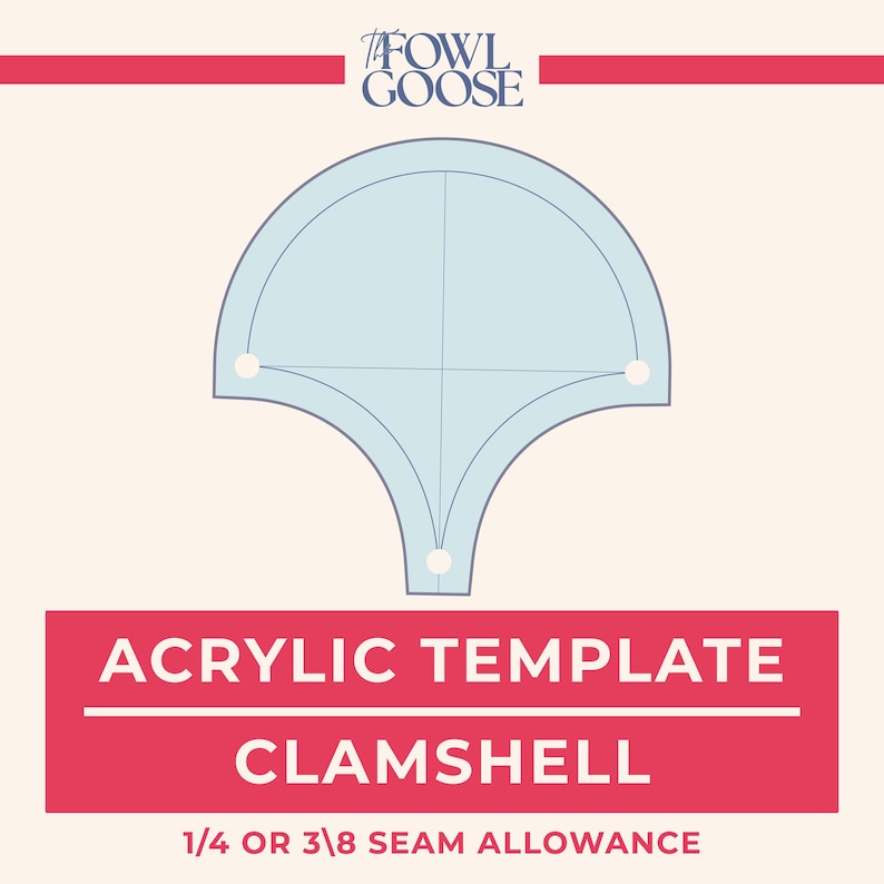 Clamshell Acrylic Template for EPP: English Paper Piecing - Etsy