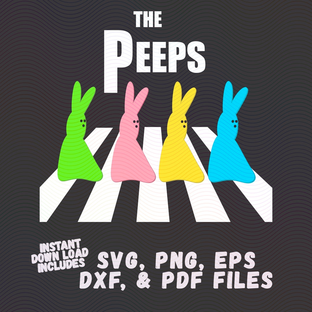 Easter Day Peeps Shirt | Peeps Crossing Abbey Road | Svg Png Instant ...