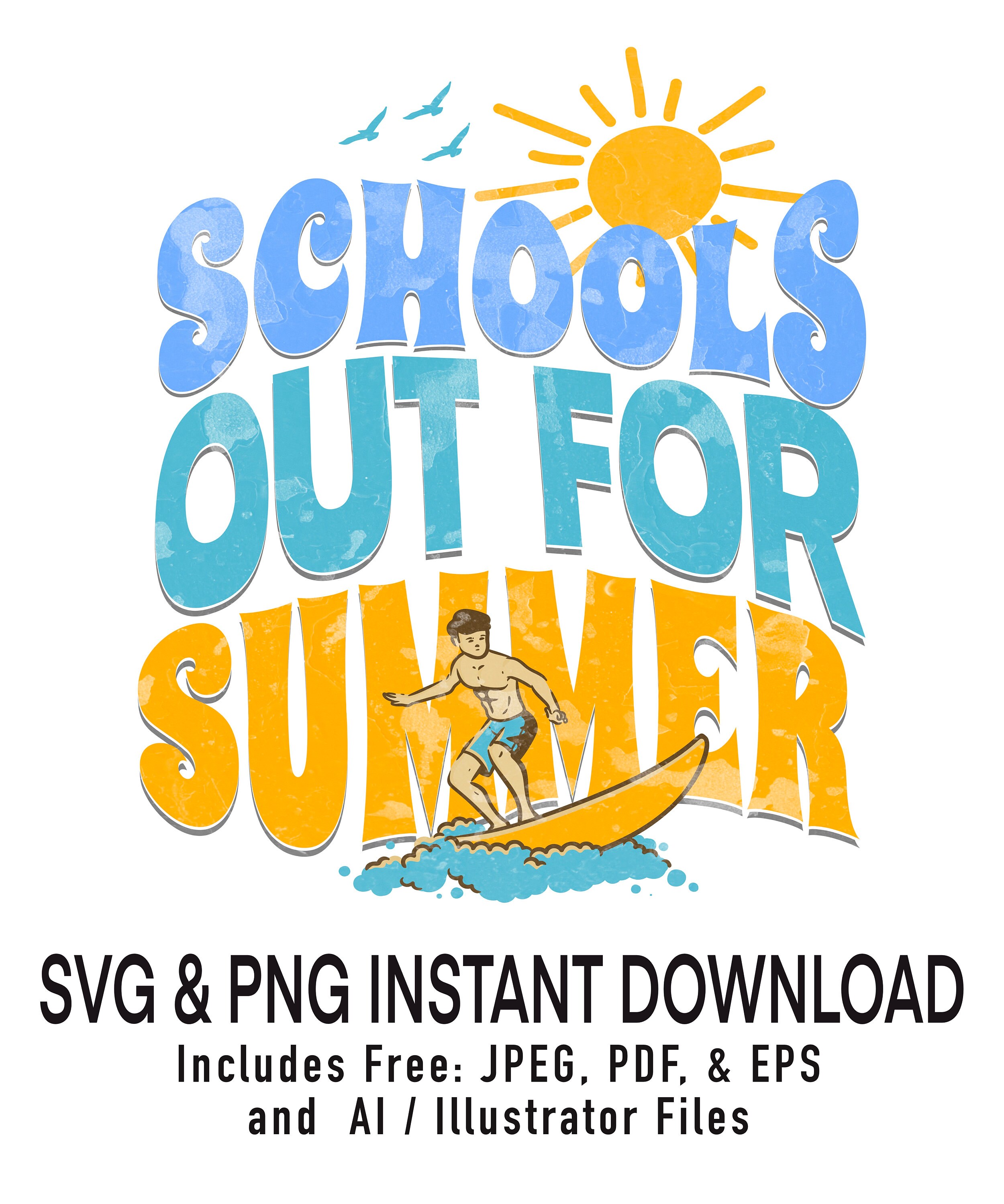 End of School Svg | Summer Break Svg | Summer Vacation | Schools Out ...