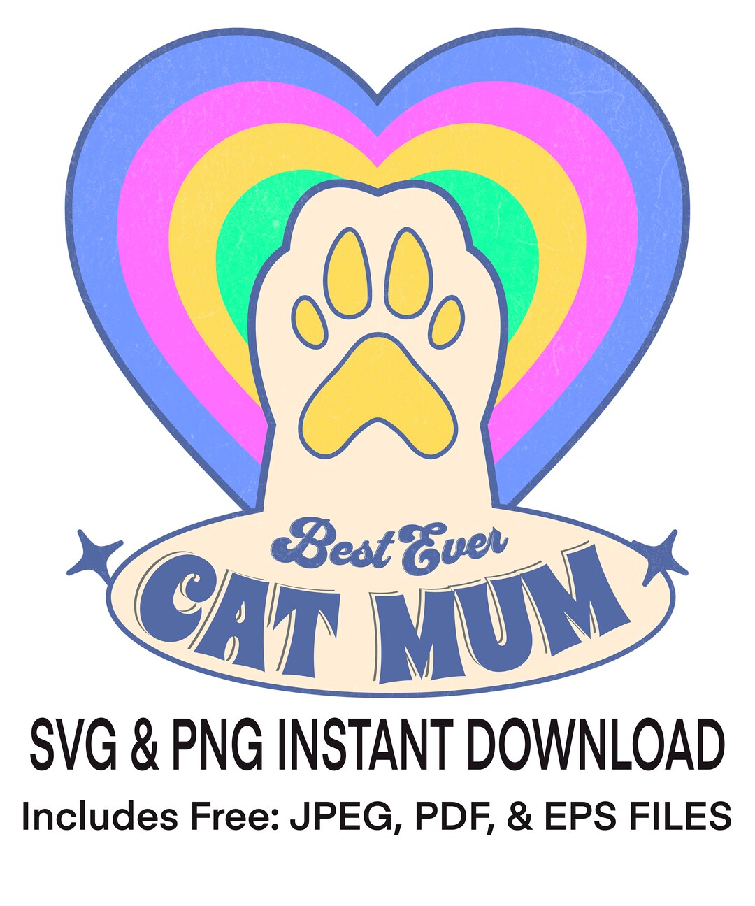 Cat Mum Svg | Best Cat Mum Ever Svg | Cat Quotes Svg | Cat Mum Coffee ...