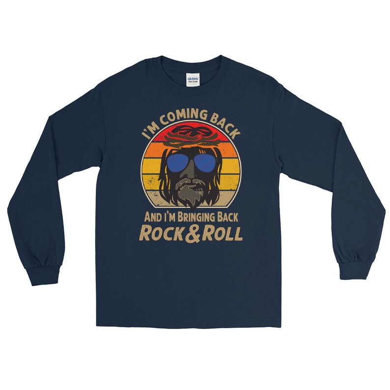 Long Sleeve Jesus Rock and Roll T-shirt Jesus Classic Rock - Etsy
