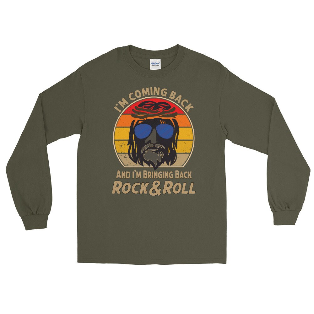 Long Sleeve Jesus Rock and Roll T-shirt Jesus Classic Rock - Etsy