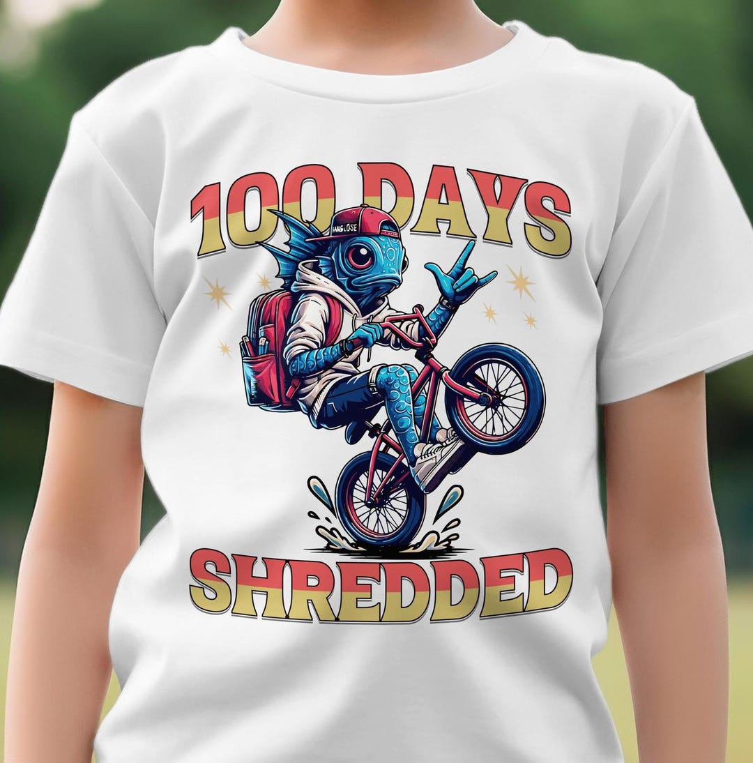 100 Days of School Shirt , Happy 100 Days , 100th Day of School Fish ...