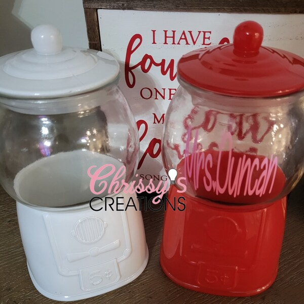 Teacher Candy Jar - Etsy