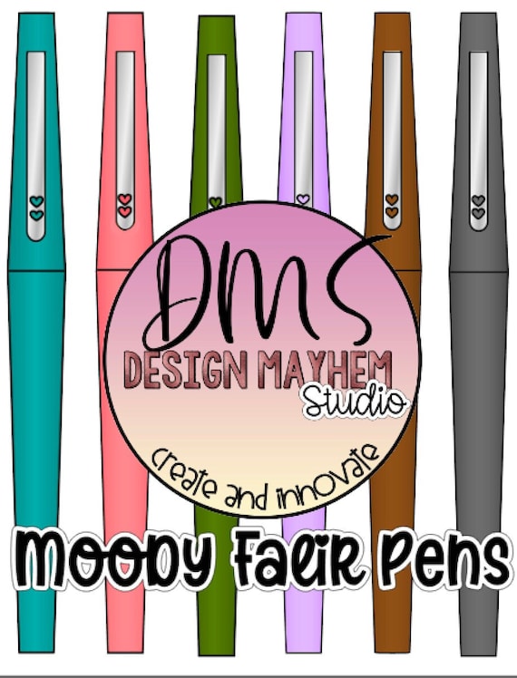 MOODY Flair Pens Png SVG Jpg Flair Pen PNG Svg Jpg Teacher | Etsy