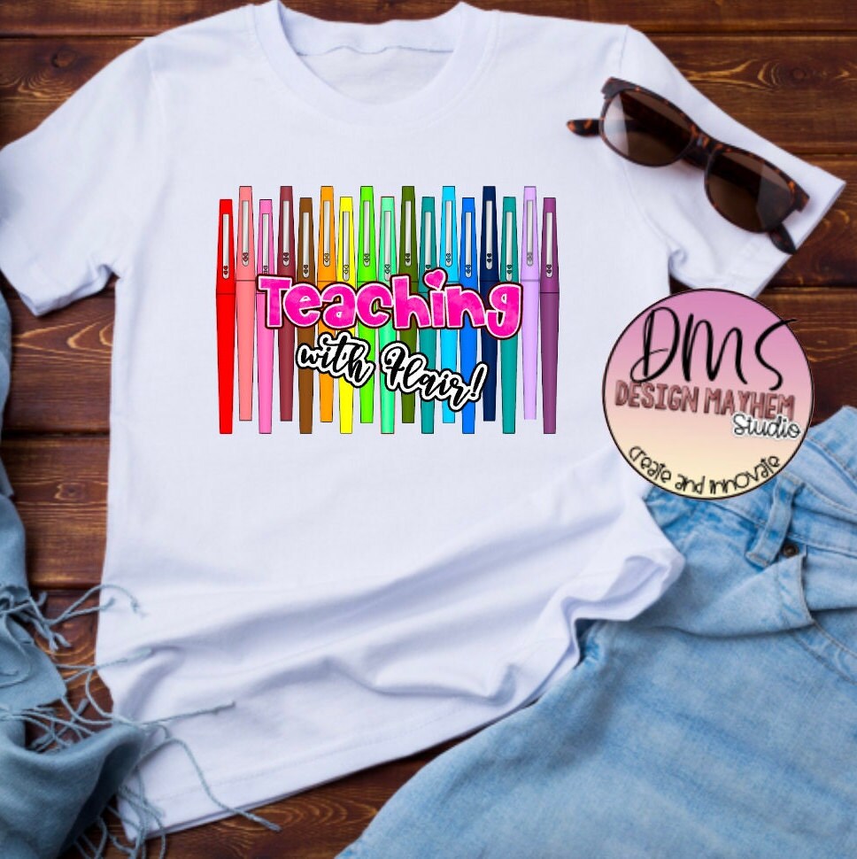 TEACHING With FLAIR Png, Svg, Pdf, Jpg Teaching Clipart, Teacher ...