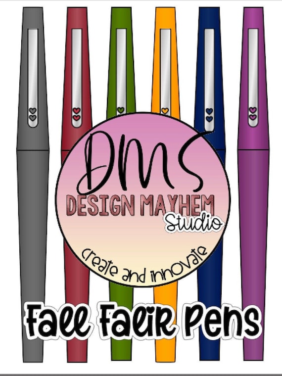 FALL Flair Pens png SVG jpg flair pen PNG svg jpg teacher | Etsy